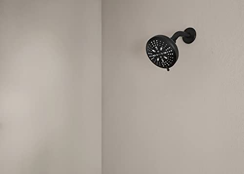 Moen 200W0BL Hydro Energetix Eight-Function 5" Diameter Spray Head Standard, Matte Black