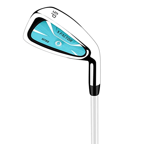Nitro X Factor 13 Piece Golf Set All Graphite Ladies, Left Handed,Teal/Silver