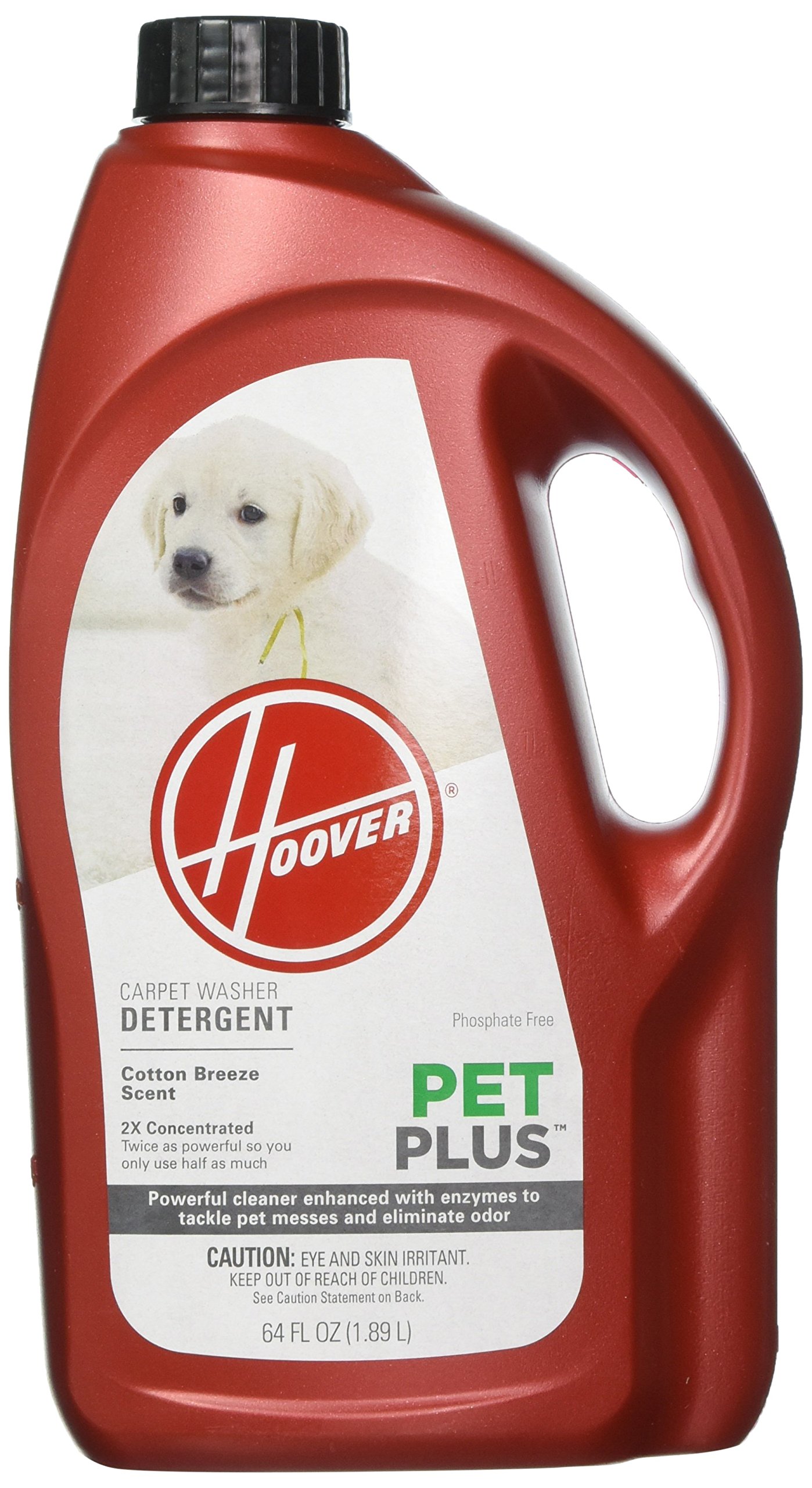 Hoover Pet Stain & Odor Remover AH30320 2X PetPlus, Red, 64 Fl Oz