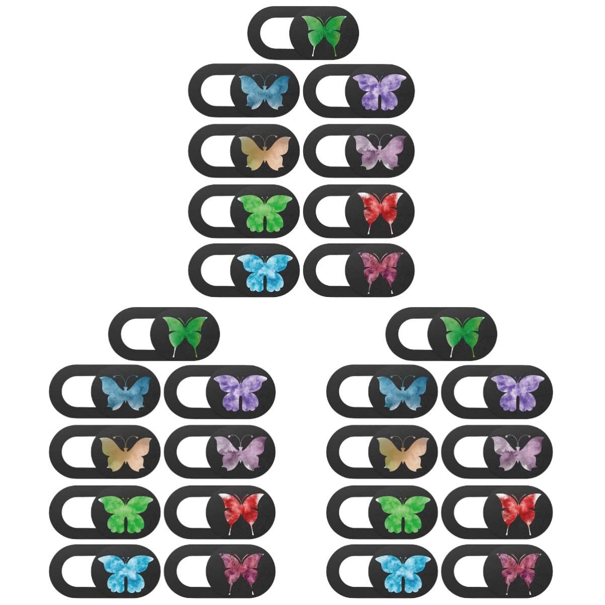 SOLUSTRE Tableta 27 pcs Butterflies for Tablet Computer Blocker Visual Design Pad Web Phone and Slider Laptop Pattern Privacy Cover Smartphone Webcam Camera Plastic Computer Tablet