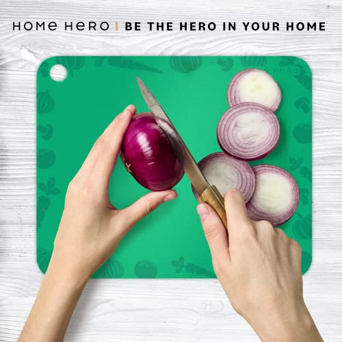 Plastic Cutting Board Set of 8-15"x12" - 1.5mm Thick Non Slip Plastic Cutting Boards for Kitchen - Flexible Cutting Board, Chopping Board - Cutting Mats for Cooking - Color Coded Cutting Board Mats
