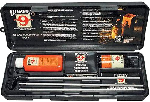 Hoppe's No. 9 Cleaning Kit with Aluminum Rod, Universal .22-.225 Caliber Rifle/Pistol (Packaging may vary)