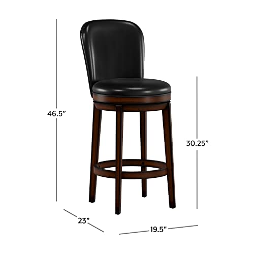 Hillsdale Victoria Swivel Stool, Bar Height, Dark Chestnut