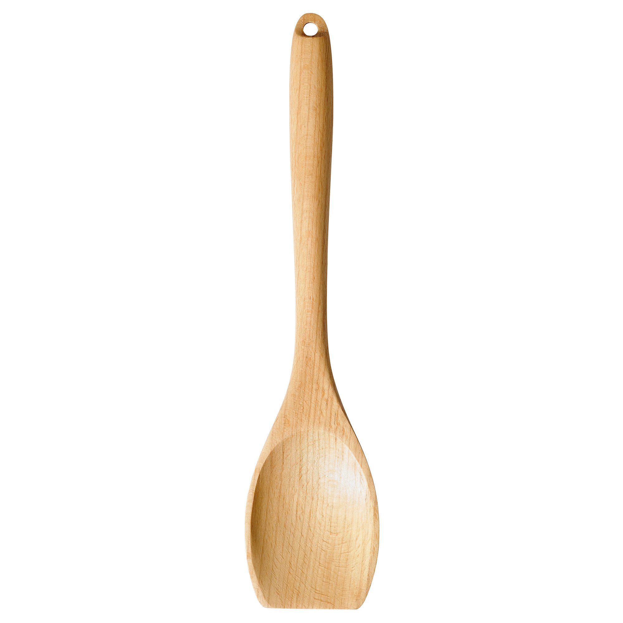 IKEA RÖRT Kitchen Tool Set of 3. Round Spoon, Square Spoon and Fork. Beach Wood