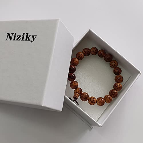 Niziky-Wooden bead bracelets, Beads Buddhist Prayer Bracelet Link Wrist Necklace Chain Beads