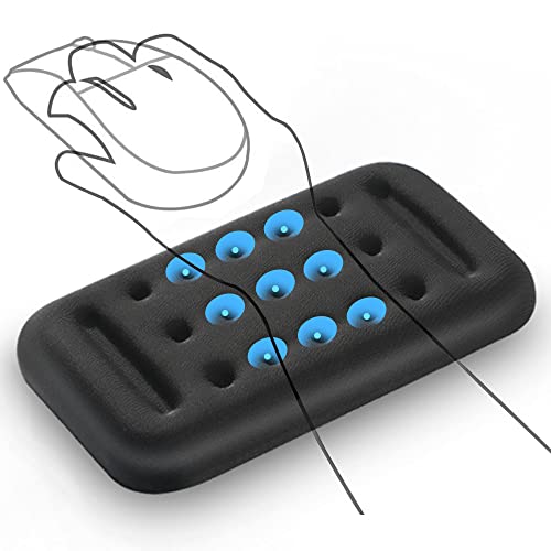 Wrist Rest for Mouse, Mouse Wrist Rest, Lekvey Mouse Pad Wrist Support, Ergonomic Memory Foam Gel Wrist Rest with Massage Holes, Pain Relief Mouse Wrist Cushion for Laptop, Office, Gaming, Black