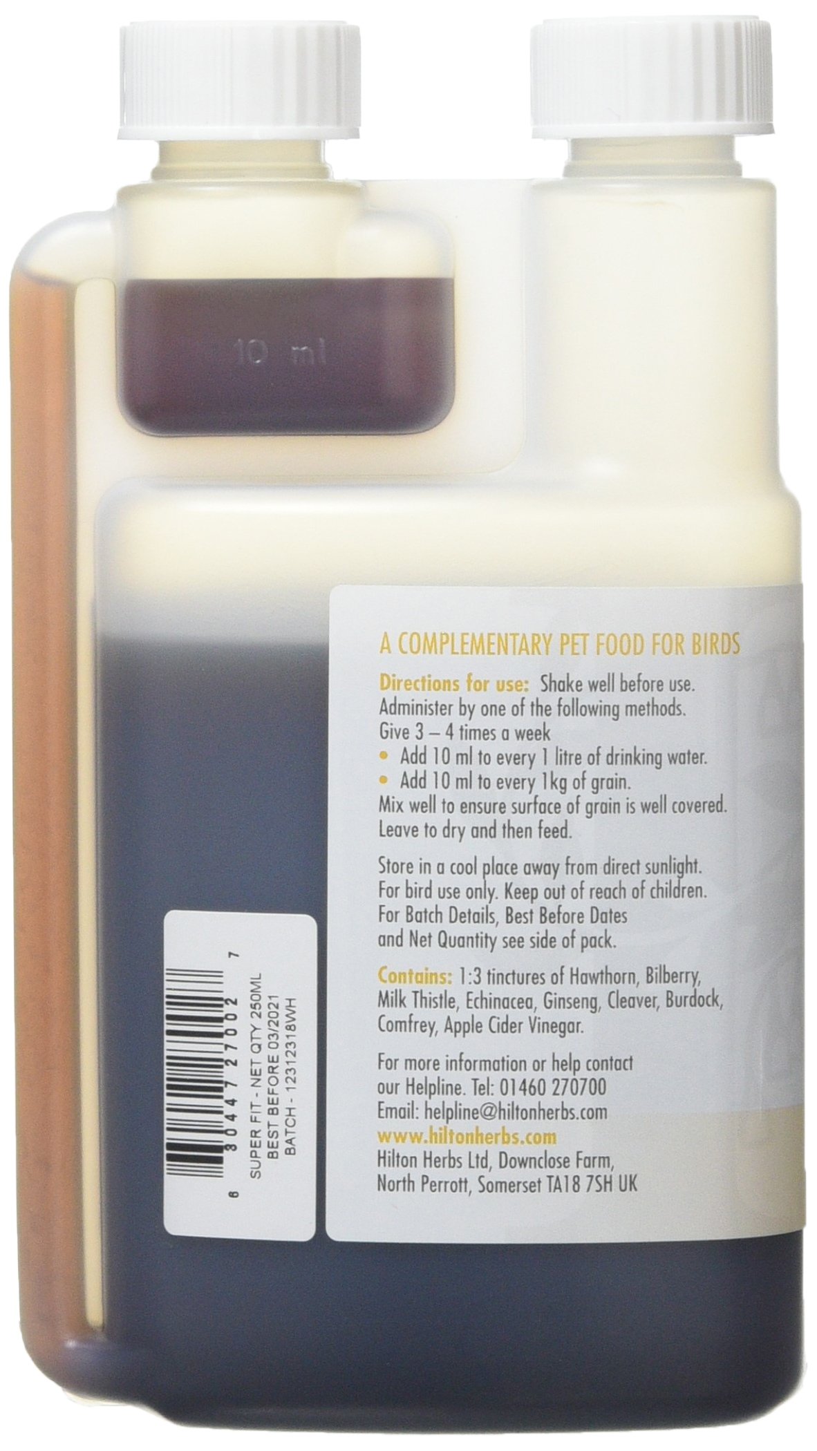 Hilton Herbs 27002 Super Fit-Natural Energy For Racing Pigeons Bottle, 0.5 Pint