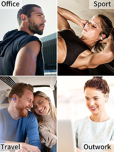 Wireless Ear Clip Headphones - Bluetooth 5.3 Earring Headphones with Mic for iPhone & Android, Open Ear Wireless Earbuds Immersive Superior Sound, 25hrs Playtime Waterproof Sport Earring Earbuds