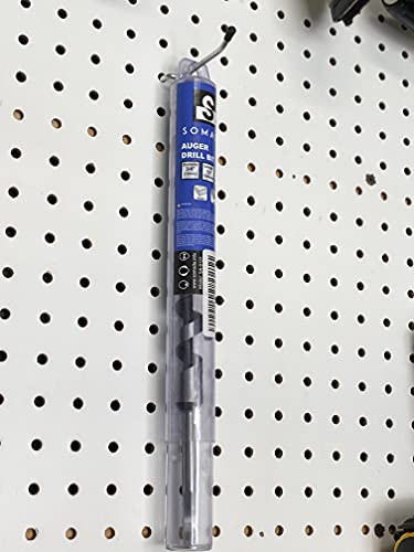 SOMADA 3/4-Inch x 12-Inch Auger Drill Bit for Wood, Hex Shank 3/8-Inch, Ship Auger Long Drill Bit for Soft and Hard Wood, Plastic, Drywall and Composite Materials