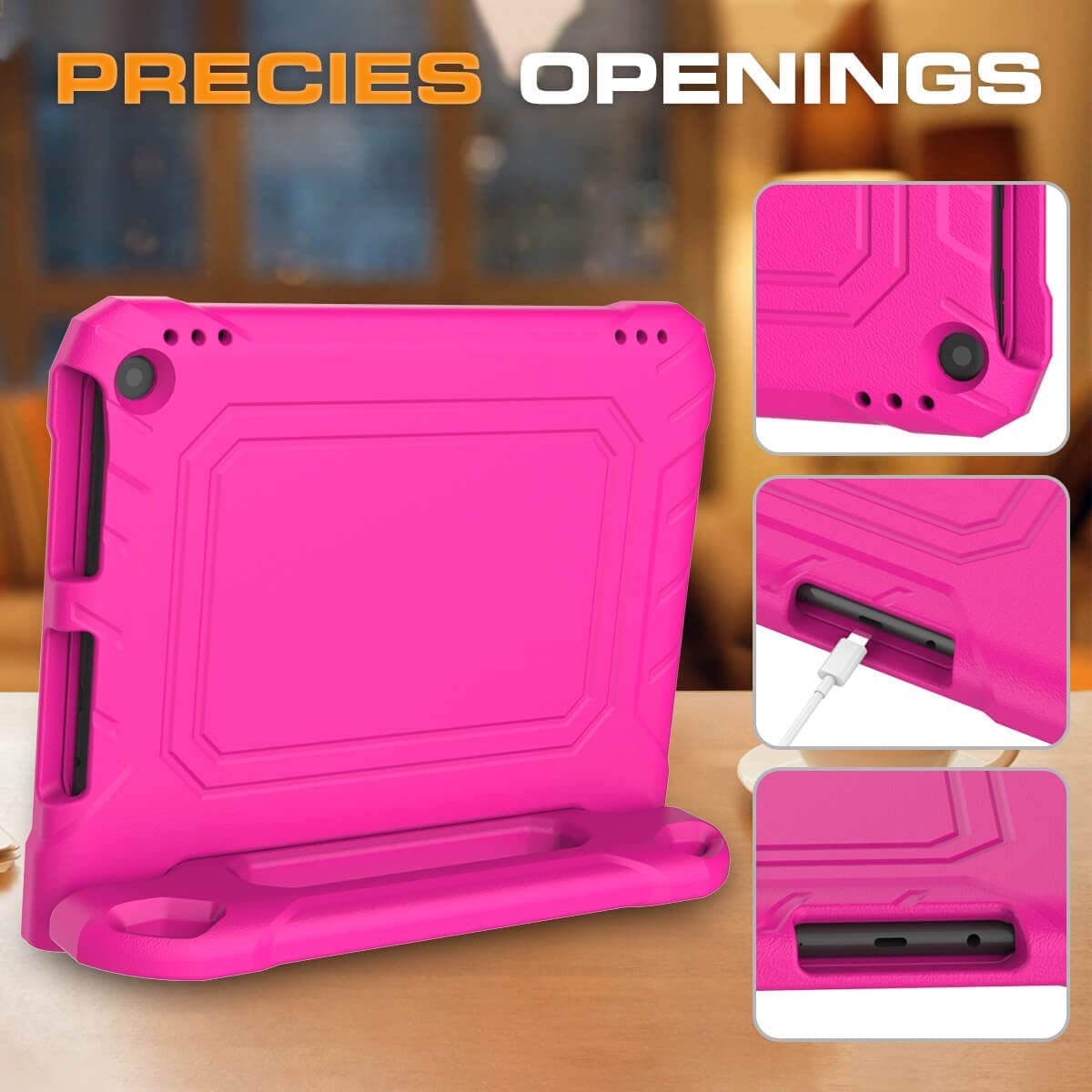 TOEVEK Kids Case for Amazon Fire 10 Pro/10 Plus/HD 10 Tablet(11th Generation, 2021 Release, Pink