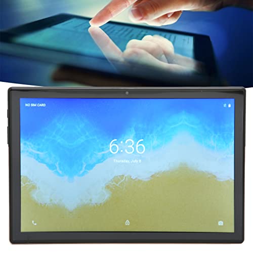 soobu 10.1 Inch Tablet Gold Plate Octa Core Chip 2.4G 5G 128G ROM 4G RAM for Reading (US Plug)