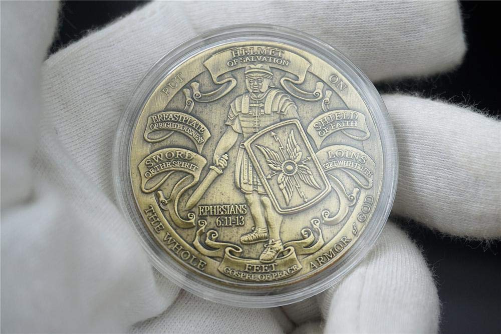 Put On The Whole Armor of God Coin Souvenir Commemorative Coins Bronze Collection