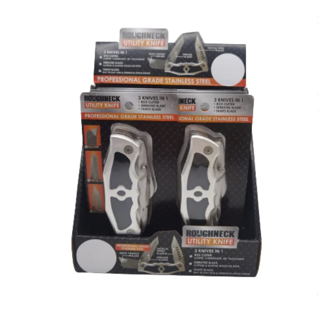 Roughneck Utility Knife - Impulse Retail Ready Display of 6 Each