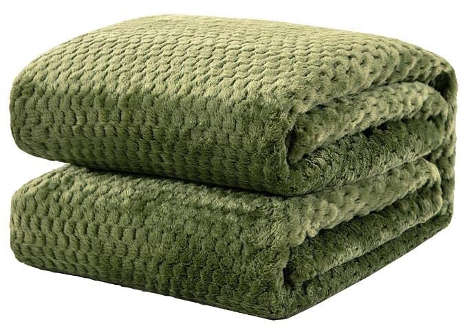 Tronssien Fleece Throw Blankets Super Soft Flannel Cozy Blankets Washable Lightweight Fuzzy Blanket for Couch Sofa Bed Office Throw Size Warm Plush Blankets for All Season (50'x 60')