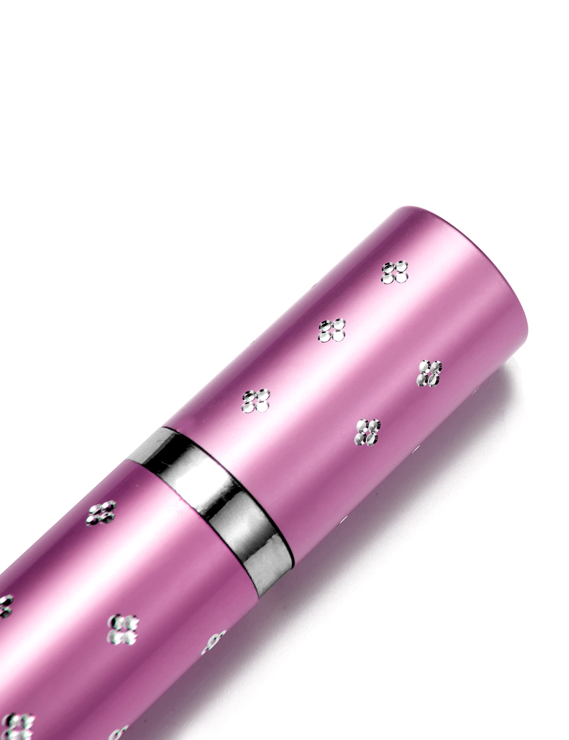Lipstick Stun Gun for Women, self defense flashlight Stun guns with Safety Disable Pin.Wall Charger Included (Pink)