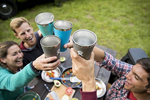 Hydro Flask 16 oz True Pint Cup for Beer or Cider - Stainless Steel & Vacuum Insulated - Stackable & Shatterproof - White