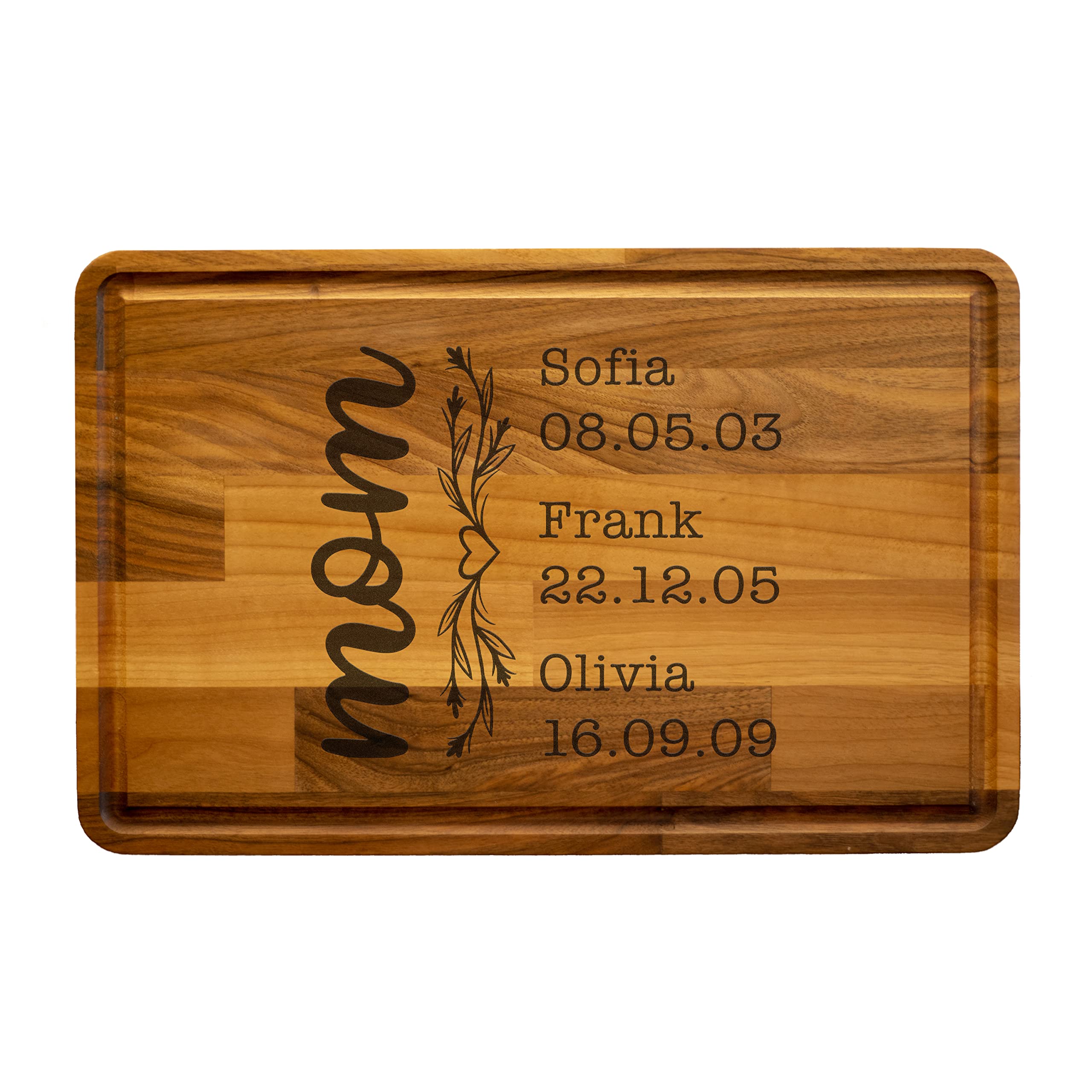 Personalized Cutting Board | Customized Cutting Board | Custom Cutting Board Wood Engraved | Custom Meat Board | Mother's Day Gift | Gifts for Mother | Personalized Gifts (Without Handle)