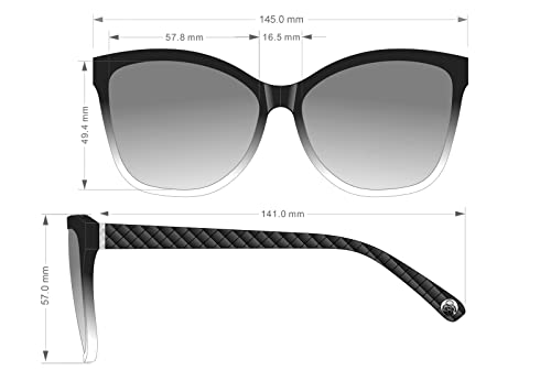Jessica Simpson Womens J5823 Quilted Rectangular Sunglasses With Uv400 Protection. Glam Gifts For Her, 57.8 Mm, Brown & Nude, 57.8 Mm US