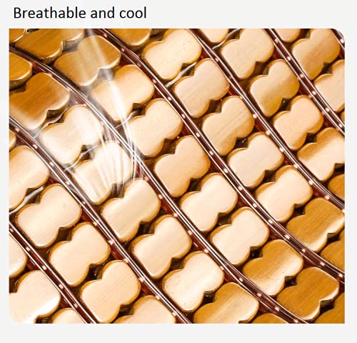 Maricome 2PCS Bamboo Seat Cushions Summer Chair Cushion Car Seat Pad, Breathable Anti-Slip Size 45X45CM