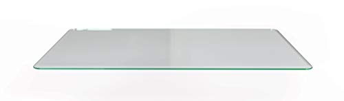 Milan Rectangle 1/2" Bevel Edge Glass Top, 44 x 84, Clear