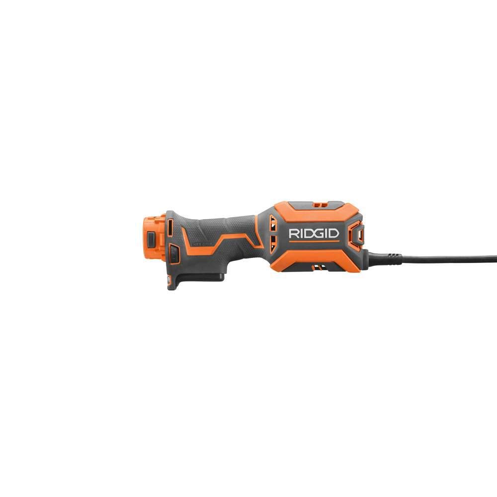 Ridgid R28602 JobMax 4 Amp Corded Multi Tool with Replaceable Heads (Sander Head, Sanding Pads, Crescent Saw and 1 1/8β Wood Cutting Blade Included) (RENEWED)