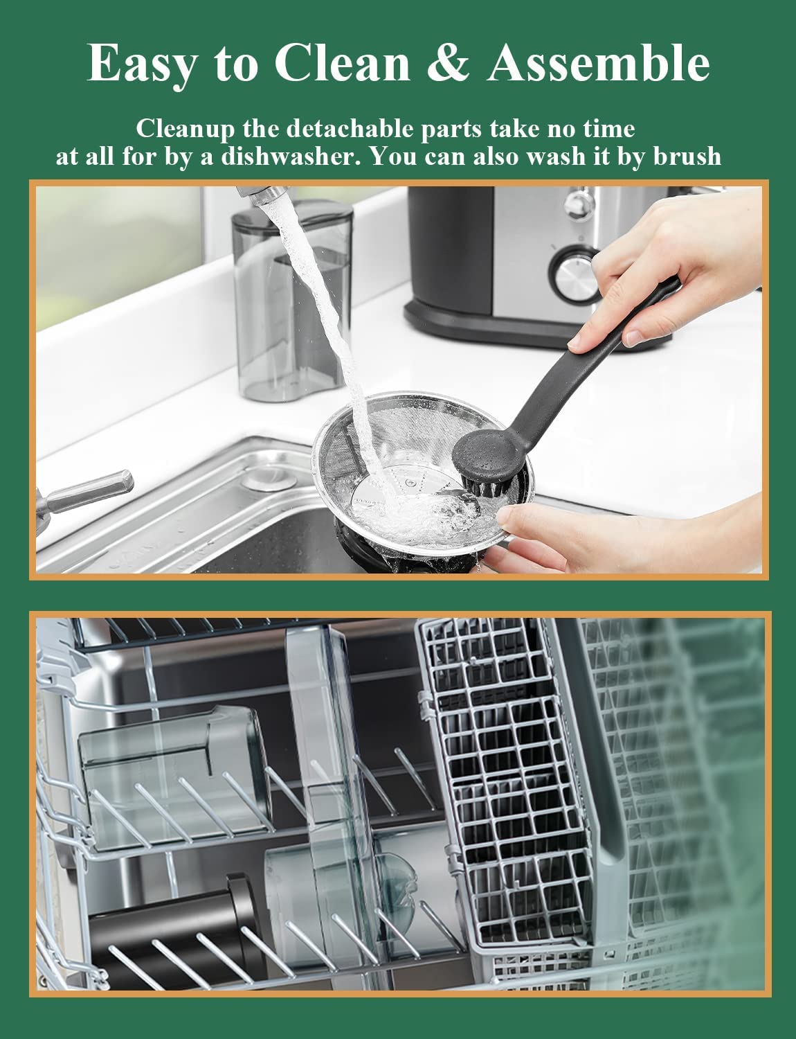 Juicer Machines with Anti-drip & Anti-slip Function, Centrifugal Juicer Whole Fruit and Vegetable with 3-inch Wide Food Chute, 2 Speeds, Recipe Included, Easy to Clean