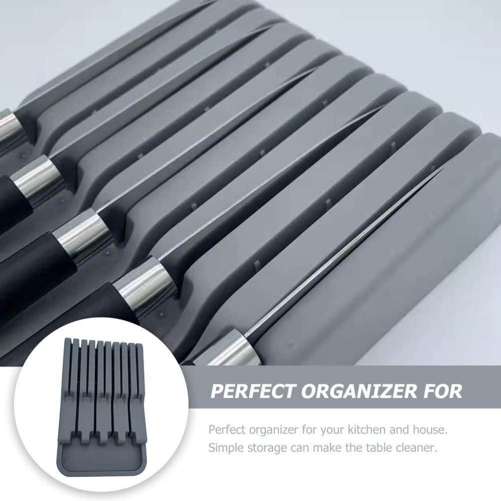 PACKOVE Kitchen Knife Block Drawer Knife Divider Knife Draining Rack Knives Organization Holder Knives Cutter Saver for Home Kitchen Restaurant