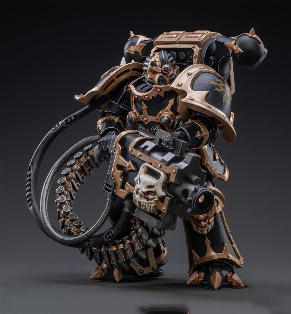 HiPlay JoyToy × WARHAMMER 40K Officially Licensed 1/18 Scale Science-fiction Action Figures Full Set Series -Black Legion Havocs Marine 04