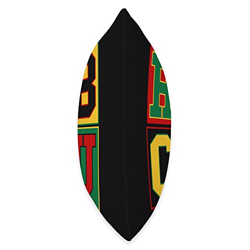 Uniquely African HBCU Apparel HBCU Block Letters Grads Alumni African American Throw Pillow, 16x16, Multicolor