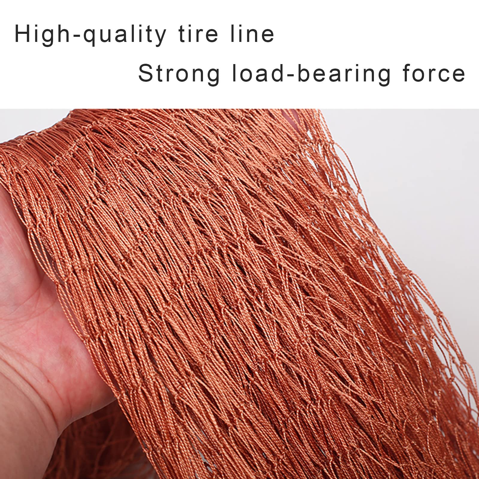 HWTOP Fishing net, Large Area Hand Throwing Net, Sinking Net, Sticking Net, Portable Fishing Tool, Sturdy and Durable, 1 Finger