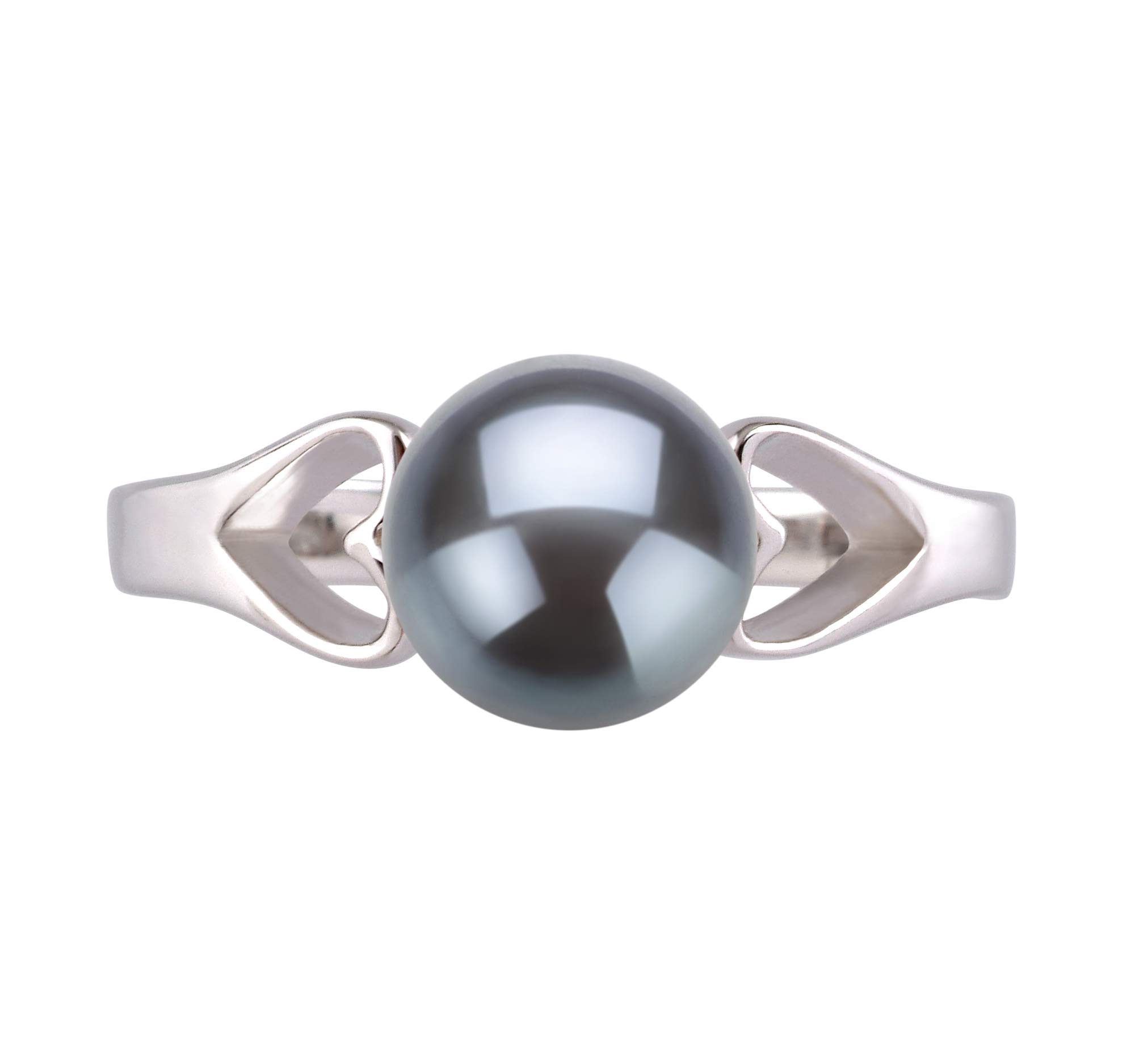Jessica Black 6-7mm AA Quality Freshwater 925 Sterling Silver Cultured Pearl Ring For Women - Size-9