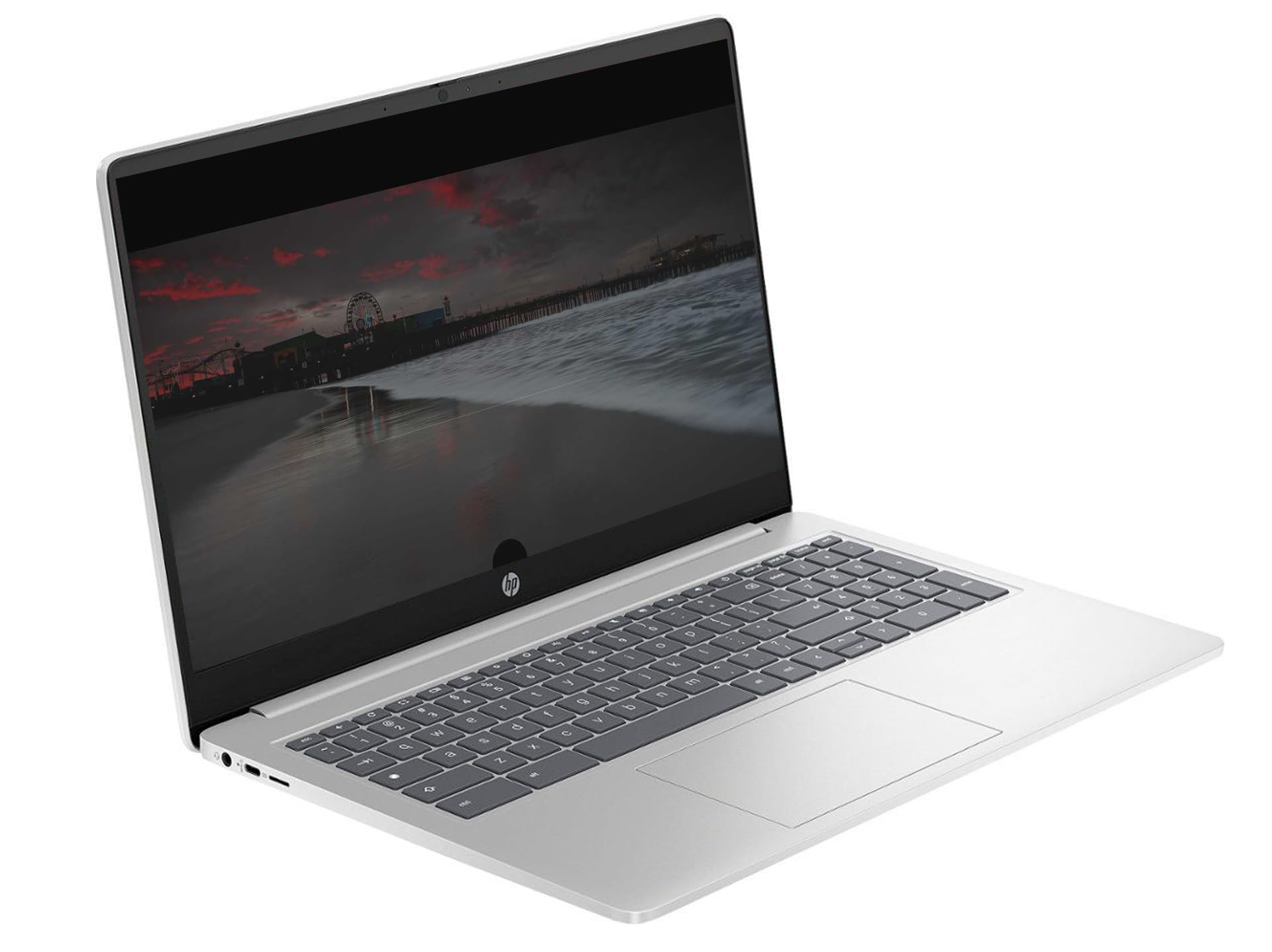 HP Chromebook 15.6-inch HD Laptop for College Student & Business, Intel Processor N200, 8GB RAM 192GB(64GB SSD+128GB Card), Webcam, Bluetooth, USB-C, Wi-Fi, Fast Charge, Chrome OS, LIONEYE Bundle