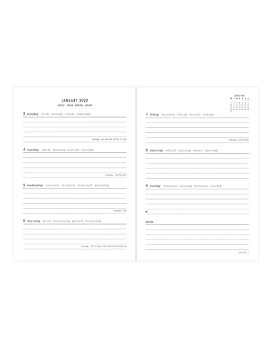Letts Inspire A5 Week to View 2022 Diary - Green