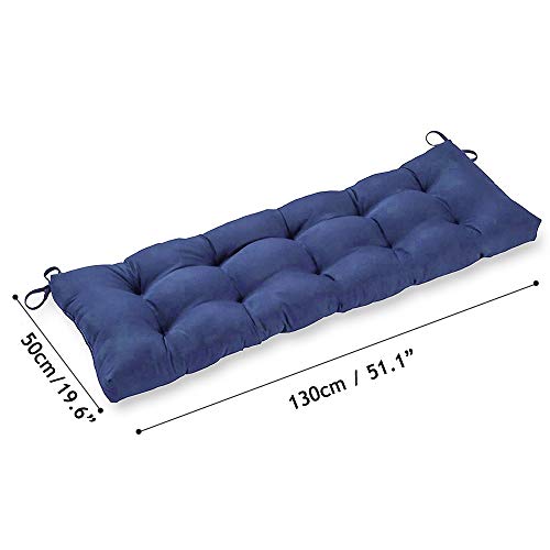 SEAHOME Indoor/Outdoor Loveseat Cushion, 51" Patio Bench Cushion Soft Rocking Chairs Pad Lounger Recliner Seat Cushion Thicken for Wicker Loveseat Settee