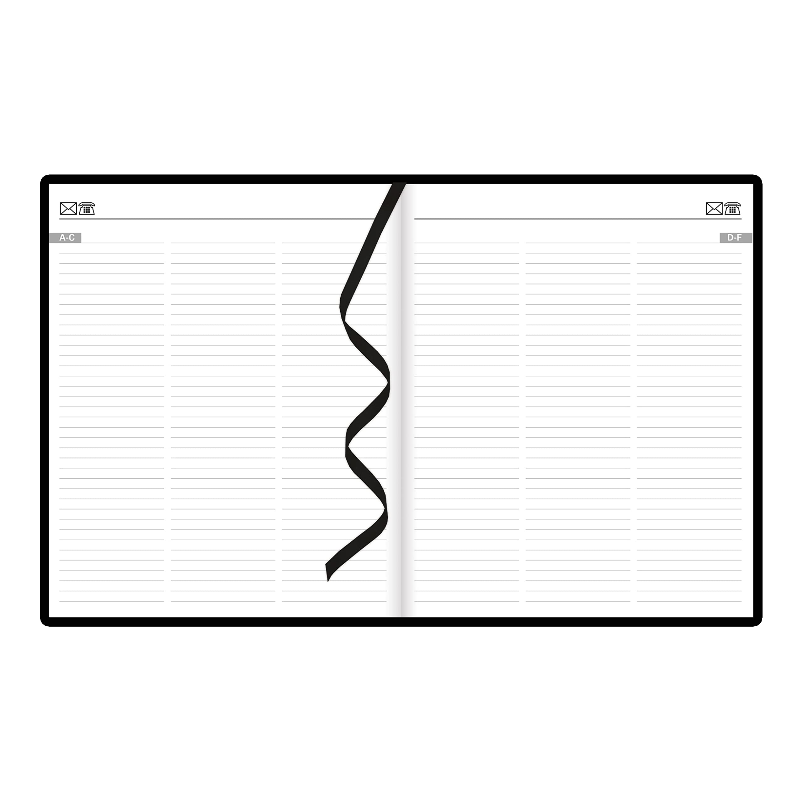LETTS Roma Weekly Planner, 12 Months, January to December, 2022, Week-to-View, 10.25" x 8.25", Black (C33YIBK-22)