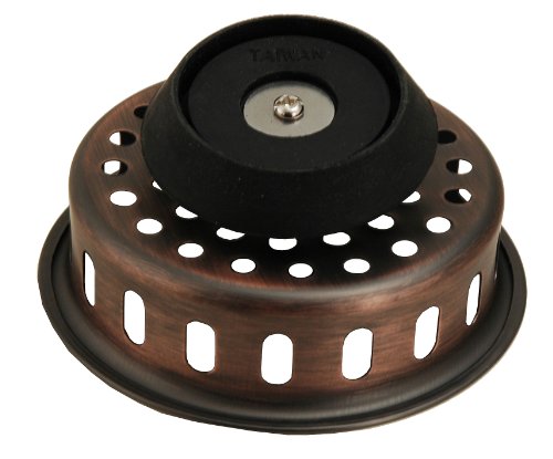 Solid Brass Duo Basket Strainer, for Kitchen Sinks (Antique Copper)