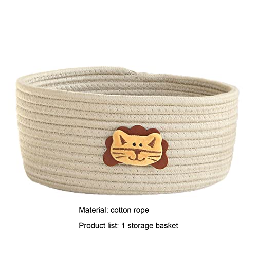 Storage Basket, Storage Baskets Ornamental Animal Featured Nordic Style Animals Hand Woven Storage Basket for Sundries Storage Tray Ornamental