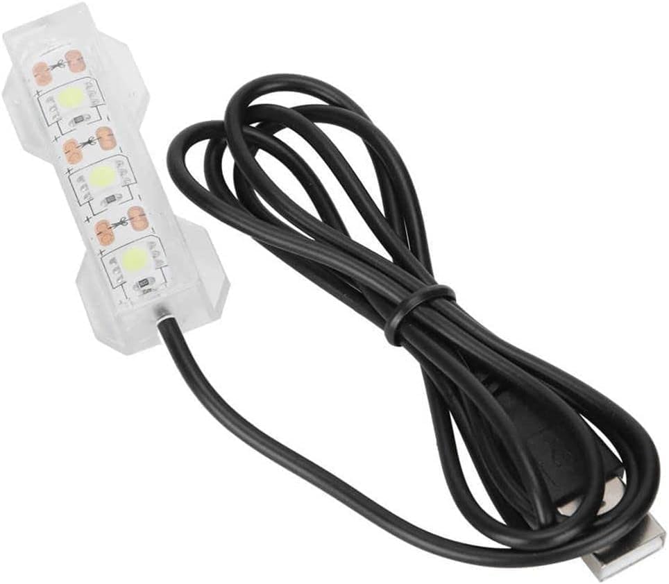Xinjincang Blue Light Small Aquarium Led Light, Multicolor Led Fish Tank Light for Freshwater Plants Aquarium Accessories,Fish and Aquatic Pets, Pet Supplies, White