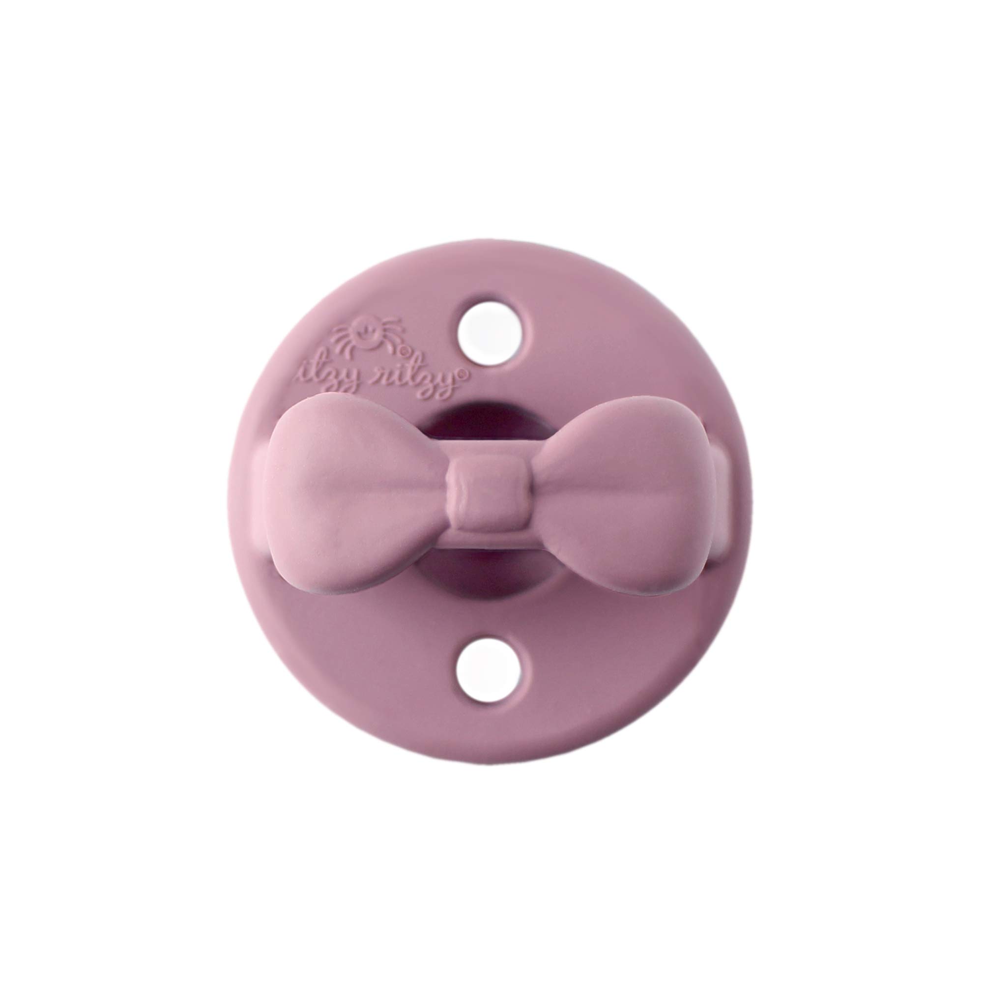 Itzy Ritzy Silicone Pacifiers for Newborn - Sweetie Soother Pacifiers Feature Collapsible Handle & Two Air Holes for Added Safety; for Ages Newborn and Up, Set of 2 in Orchid & Lilac