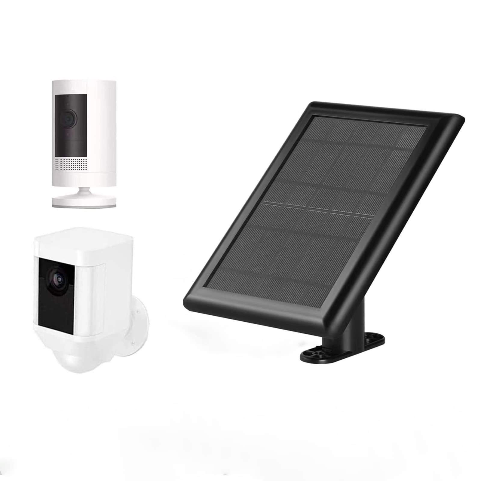 Solar Panel Compatible with Spotlight Cam Battery, Stick Up Cam Battery & Blink XT/ XT2 Outdoor Security Camera - 2.4W 5V 480mA (1 Pack)