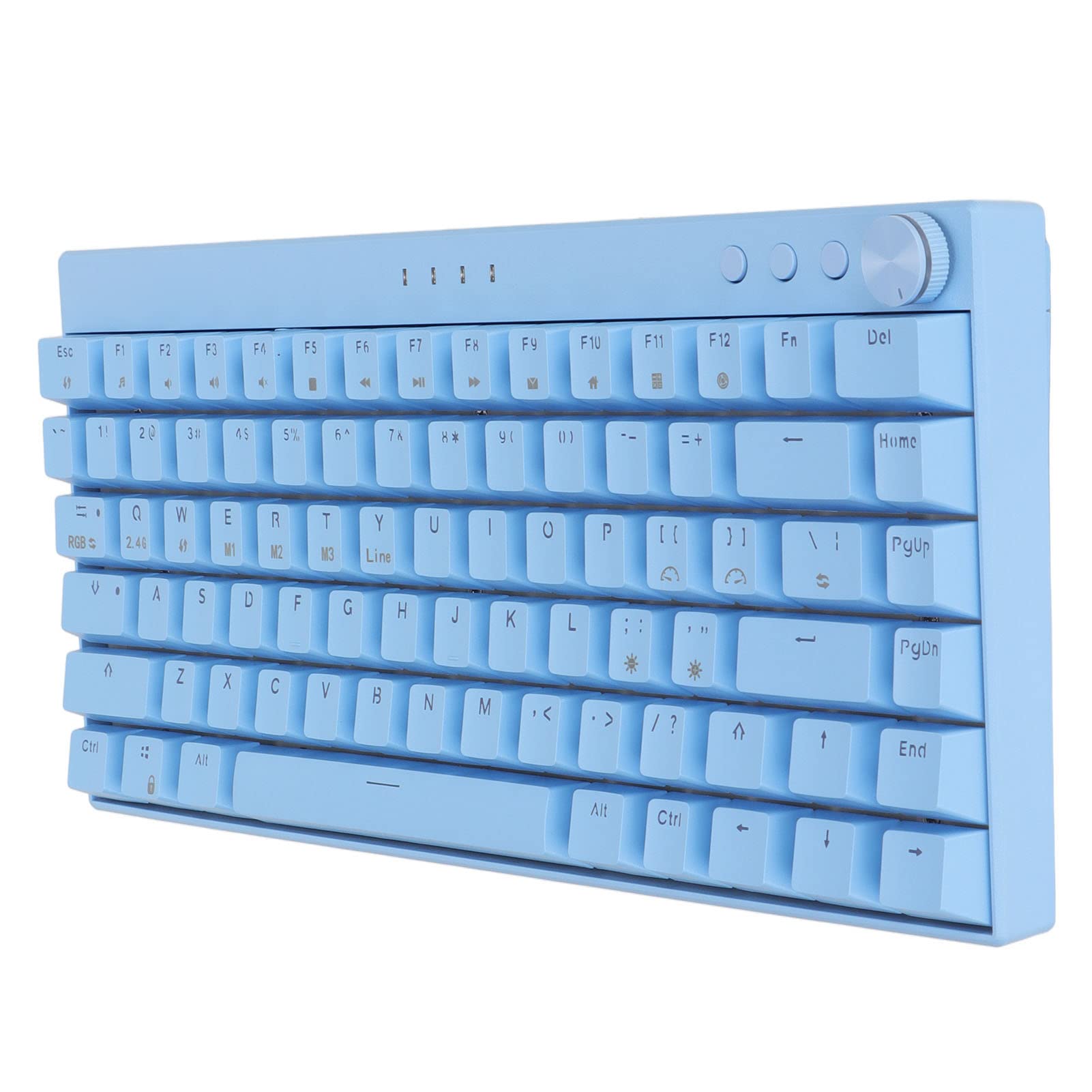 RTLR Gaming Keyboard, Mechanical Keyboard Energy Saving ABS Material Battery Life with Knob for for HarmonyOS