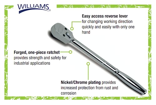 Williams B-52EHLA 3/8-Inch Drive Long Enclosed Head Ratchet
