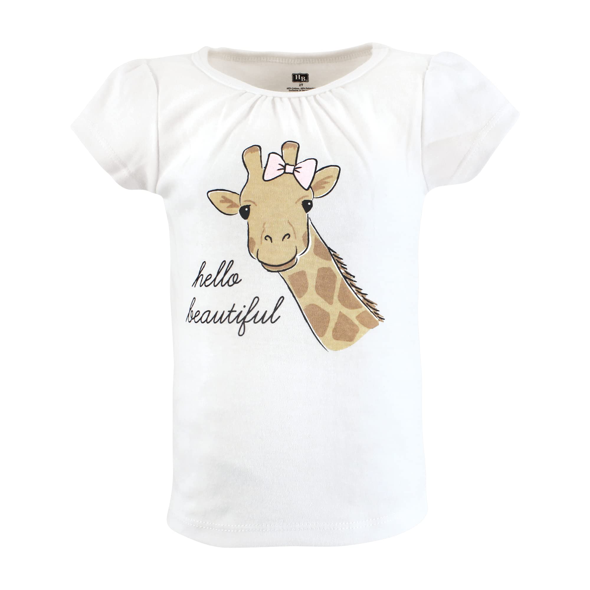 Hudson Baby Unisex Baby Short Sleeve T-Shirts, Leopard Mamas Mini, 6-12 Months