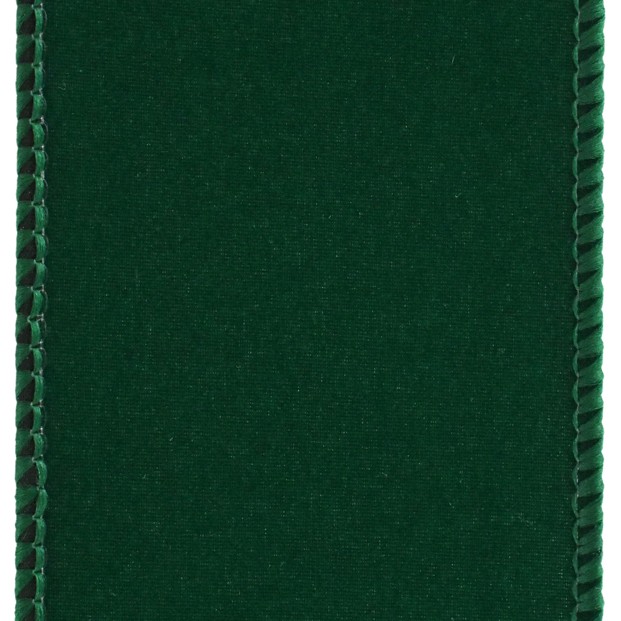 Homeford Christmas Royal Velvet Solid Wired Ribbon, 2-1/2-inch, 10-Yard, Emerald Green