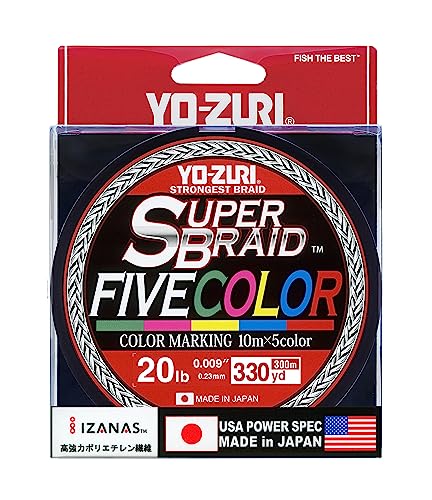 Super Braid 20LB 5 Color 330YD