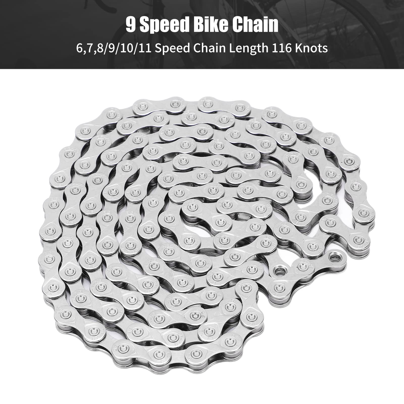 Naroote Bike Accessories, Compact Stable Reliable Bicycle Chain Portable for Cycling for Bicycle
