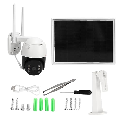 Solar Security Camera, 1080P Solar & Battery Powered Outdoor Camera with PIR Human Detection, APP Video Playback, IP66 Waterproof, for Home Security