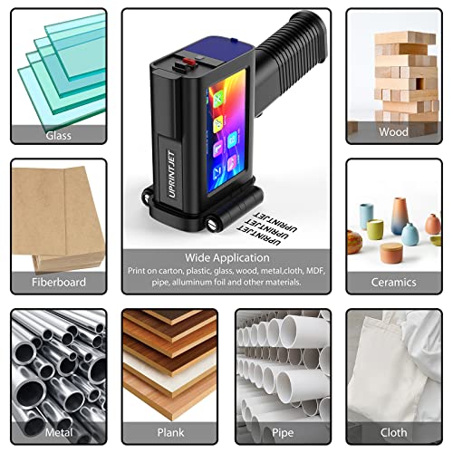 UPRINTJET BT-2580P Black Original Solvent Quick Dry Ink Cartridge Handheld Inkjet Cartridge Replacement 42ml Quick-Drying Ink Cartridge for Handheld Printer BT-HH6105B2/B10 Mini Inkjet Printer