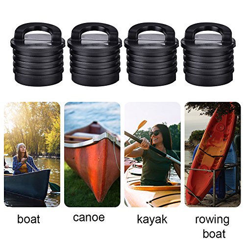 Kayak Scupper Plug Kit, 8X Marine Boat Scupper Stoppers Bungs for Kayak Canoe Boat Drain Holes Plugs Replacement