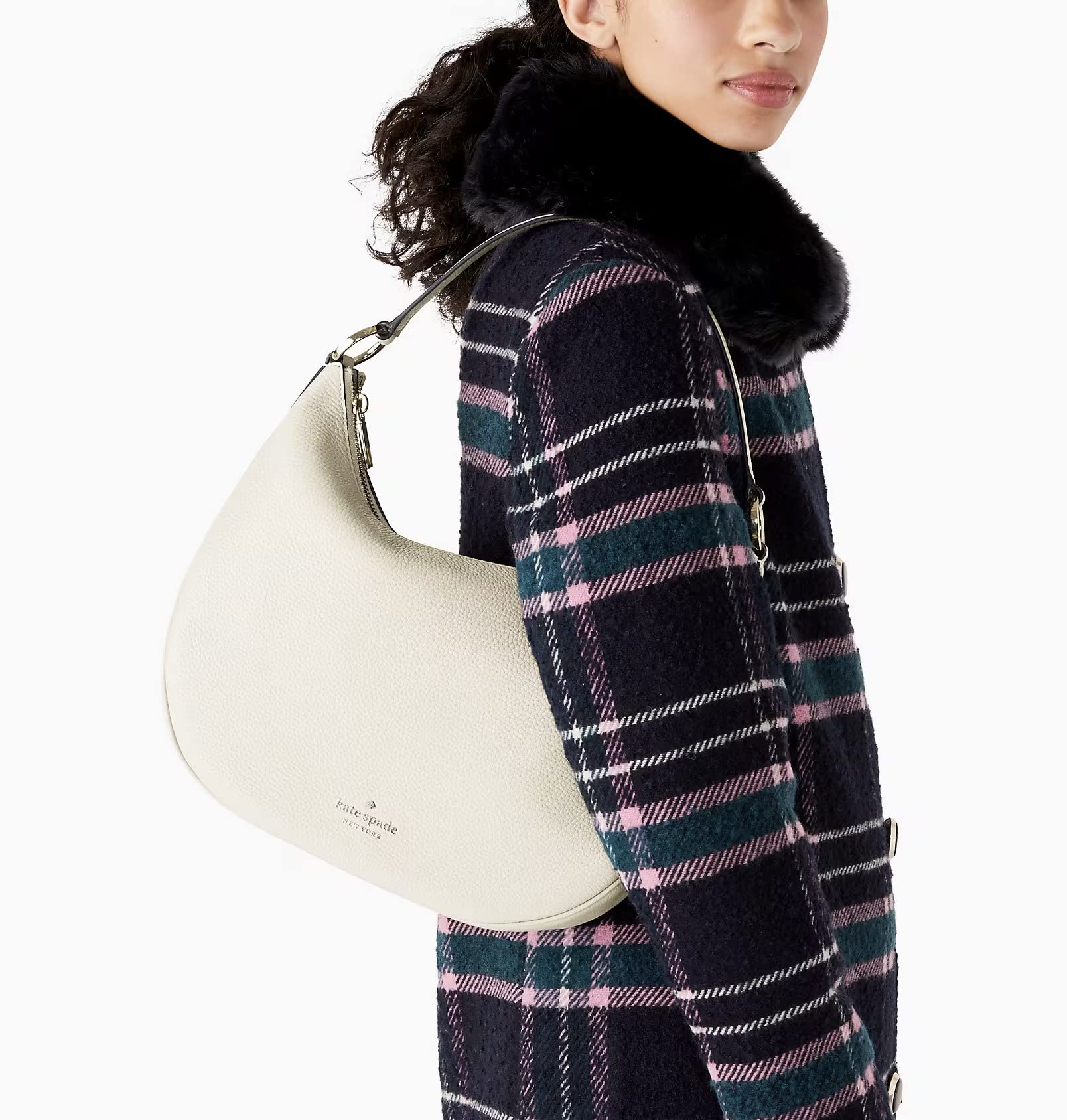 kate spade new york(ケイト・スペード ニューヨーク) Weston Leather Shoulder Bag (Buttermilk)